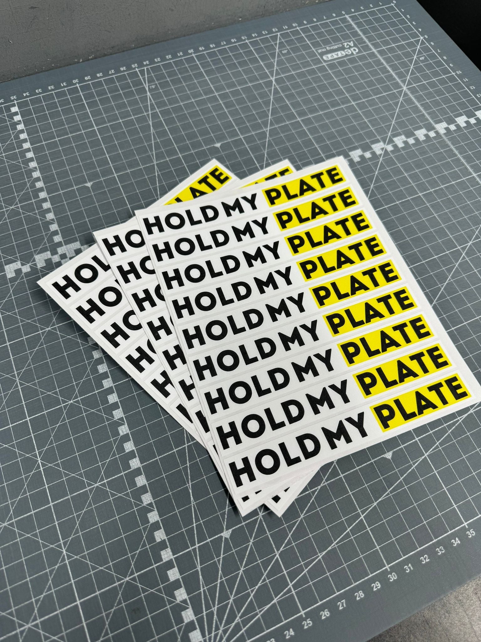 Long Sticker – Hold My Plate
